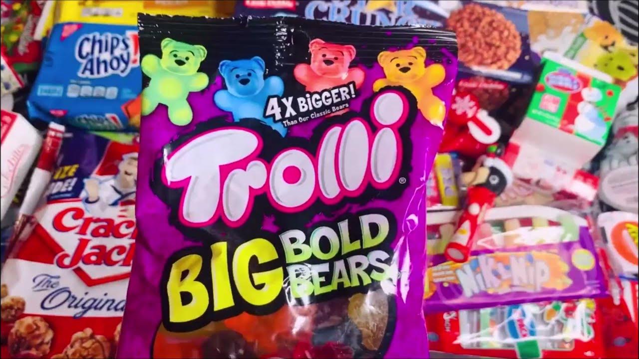 Opening NEW Trolli Gummy Candy Big BOLD Bears - YouTube