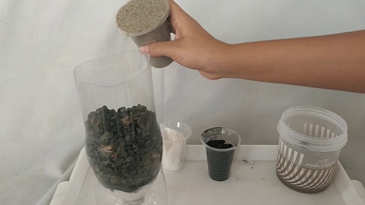 filtro de agua casero - YouTube