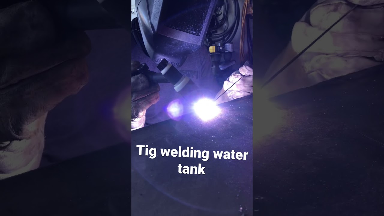 Tig welding water tank for yacht - YouTube