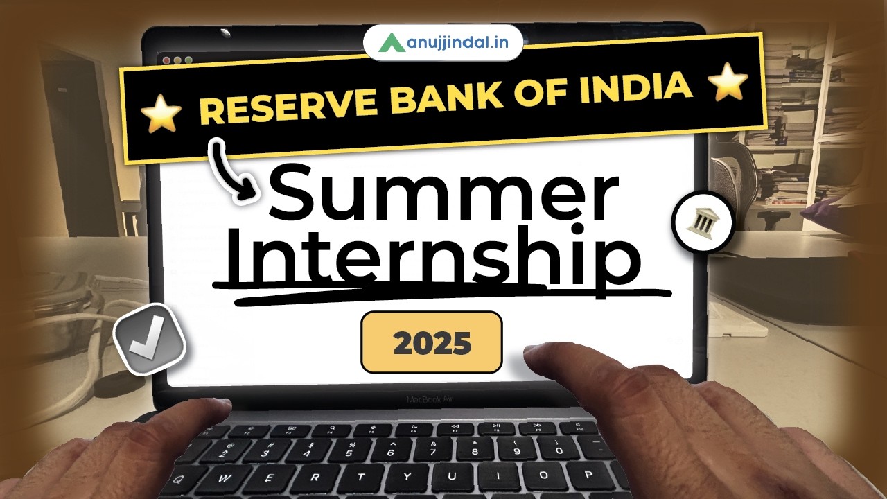 RBI Summer Internships 2025 | How to Apply | Eligibility | Stipend ...