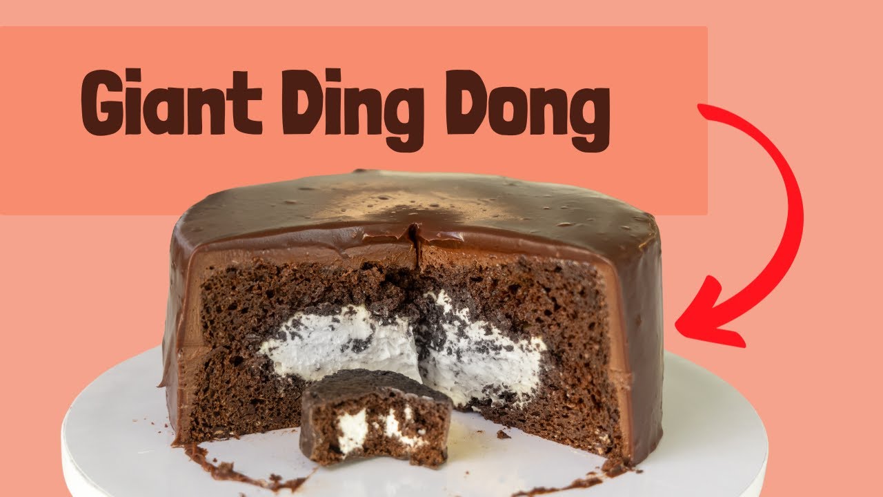 Giant Ding Dong Cake - YouTube