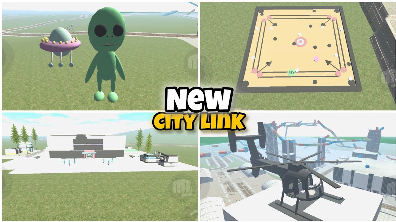 🤪 Giant Helicopter + Biggest City link in indian bike driving 3d - YouTube