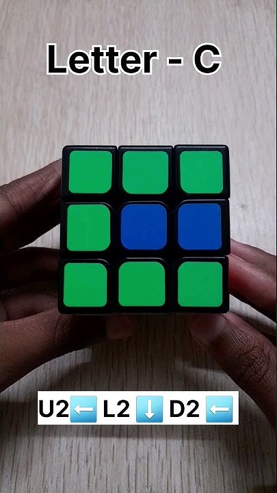 Cube |Letter - C How to make in 3x3 Rubik's cube #101 😱😍 ||#shorts # ...