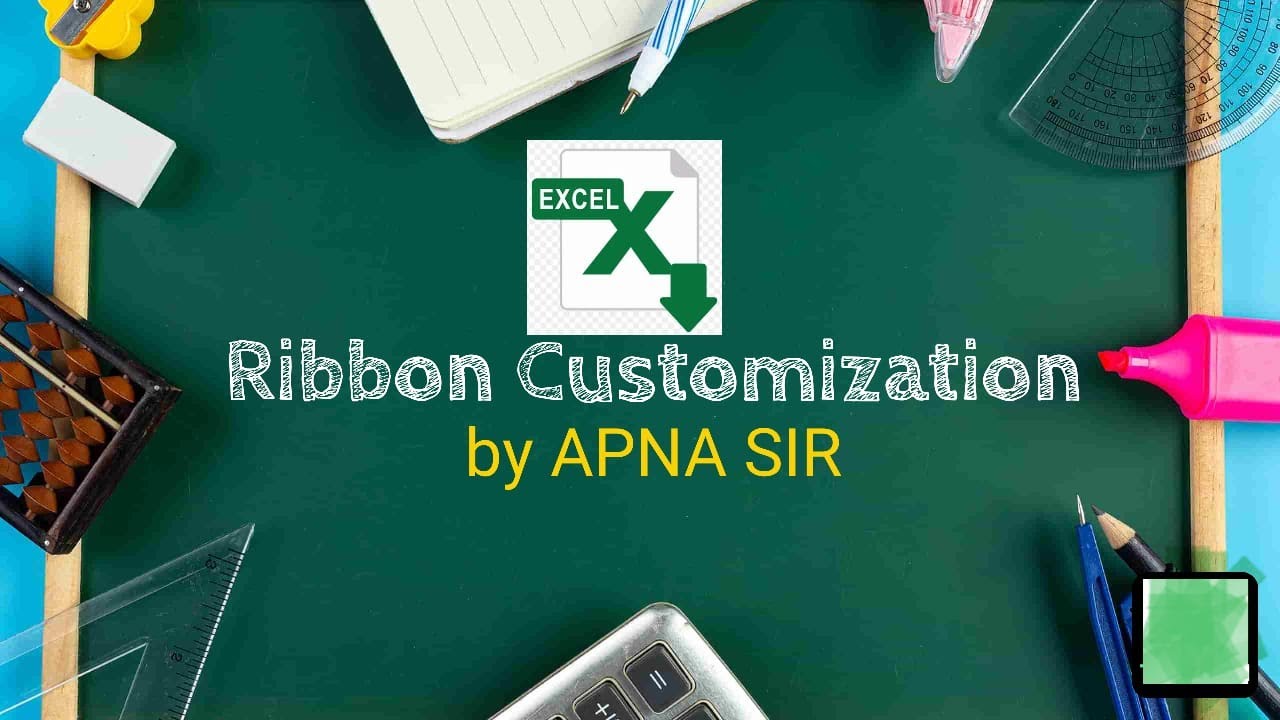 Unlock Excel’s Full Potential: Learn Ribbon Customization! By Apna Sir ...