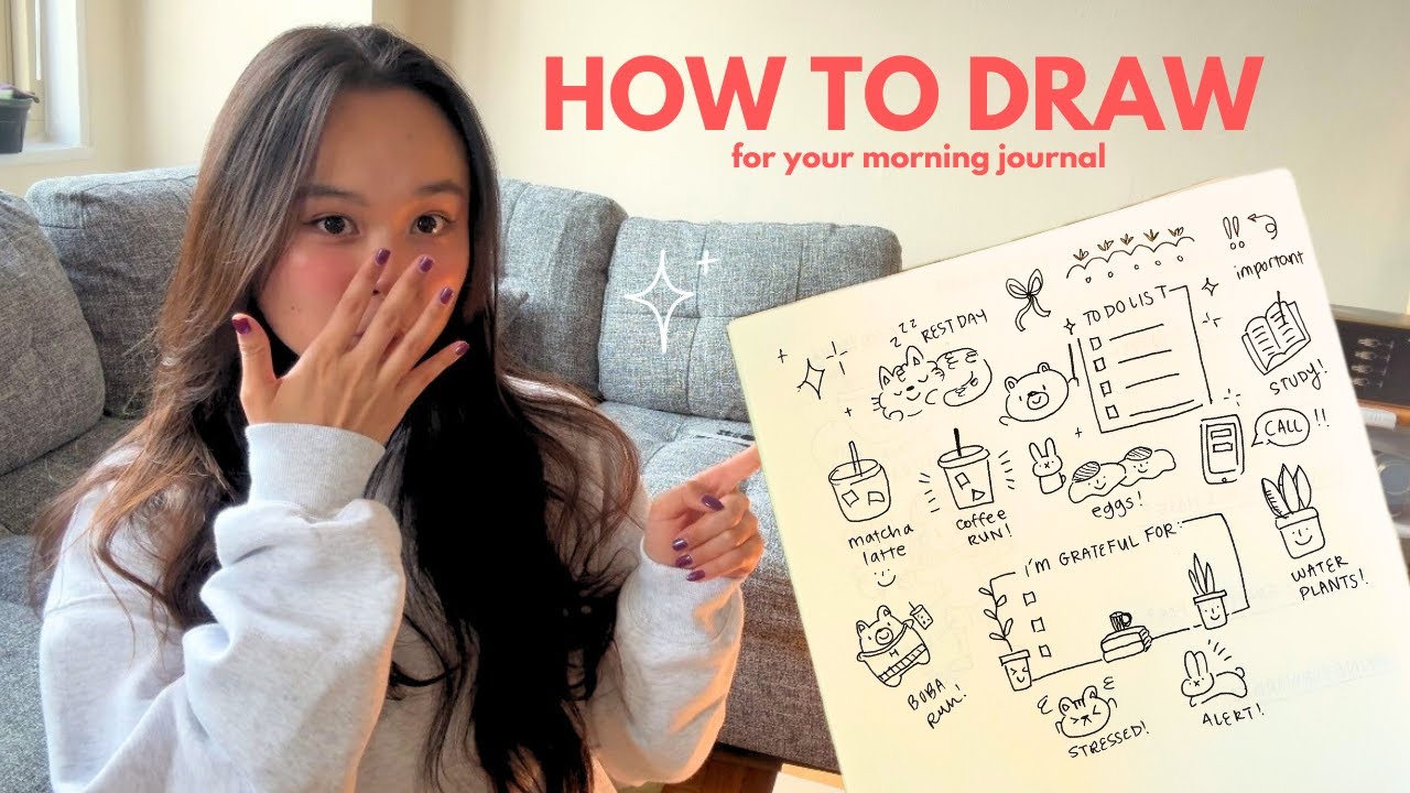 Cute Drawings Tutorial | Bujo & Journal Ideas! - YouTube