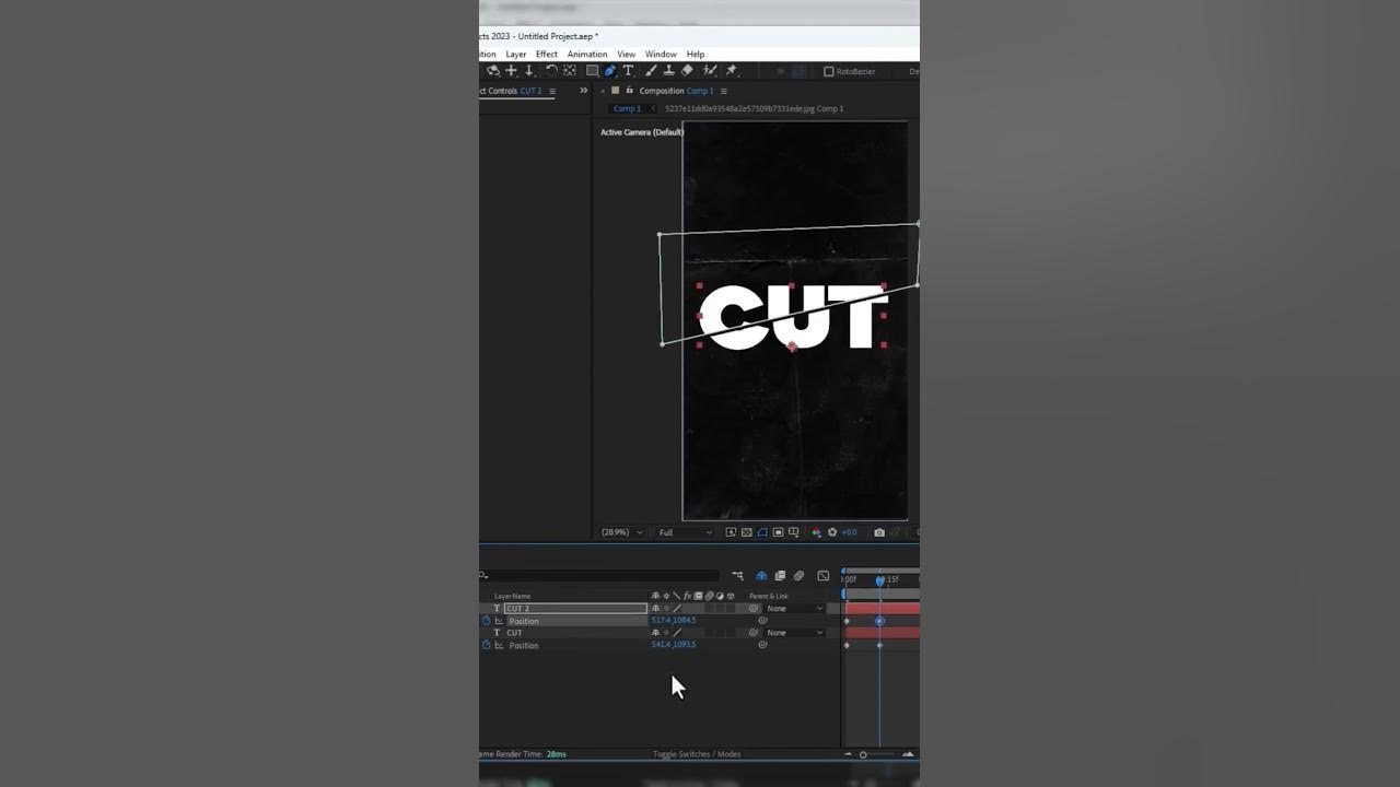 🔥 How to Create Slice Text Animation in After Effects (Quick & Easy!) - YouTube