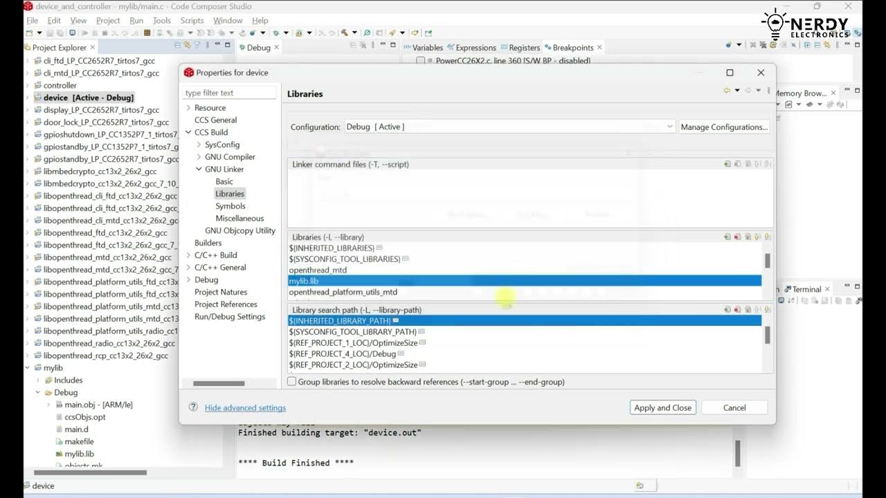 Build custom Static Library in Code Composer Studio - YouTube