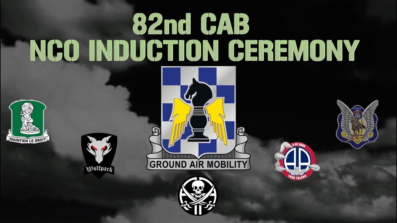 82nd CAB - NCO Induction Ceremony | 9APR2021 @ 1230 ET - YouTube