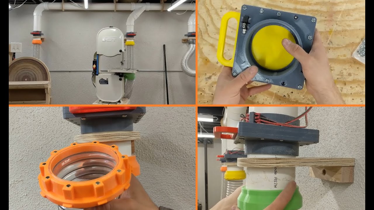 Automatic Dust Collector Made With 3D Printed Parts - YouTube