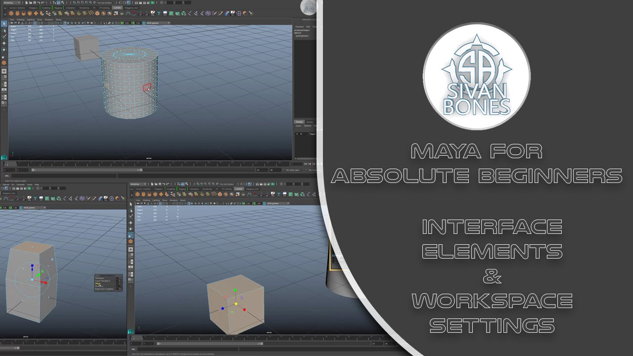 01 - Interface Elements And Workspace Settings - YouTube