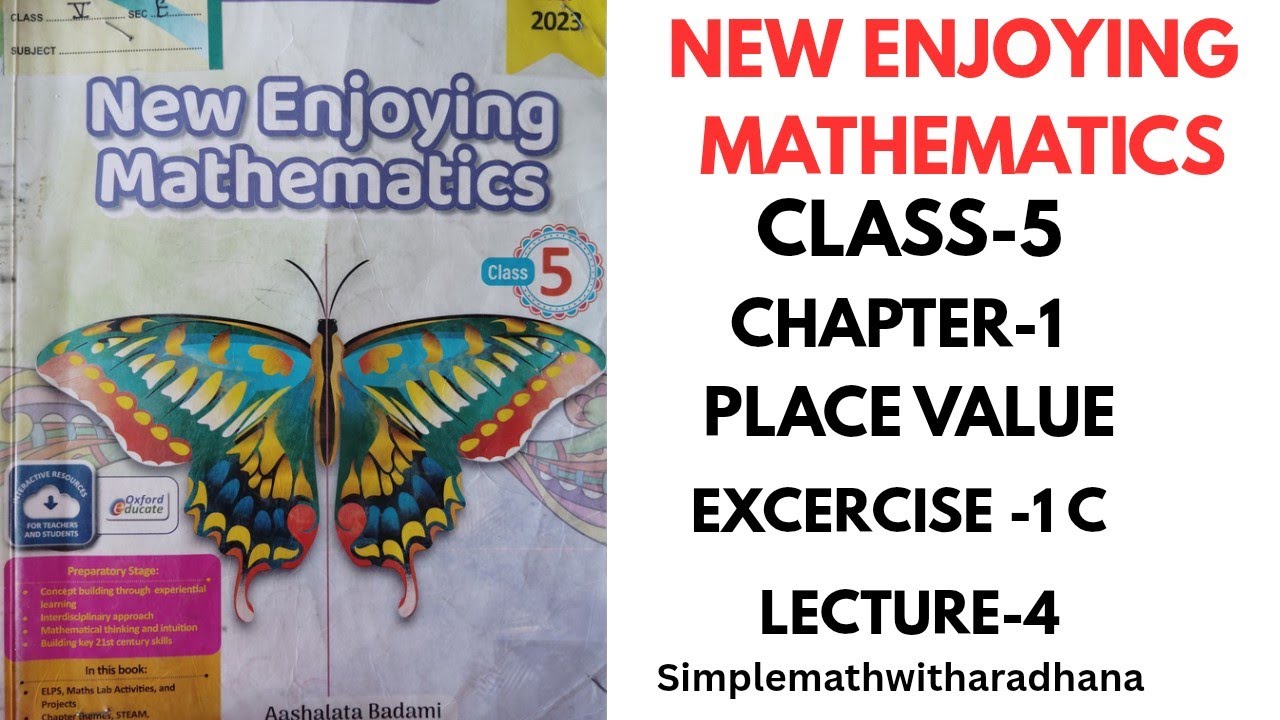 NEW ENJOYING MATHEMATICS || CLASS 5 || CHAPTER 1 || PLACE VALUE ...