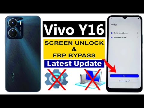 Vivo Y16 Android 12 : Hard Reset & FRP Bypass - No QuickShortcutMaker (without PC)