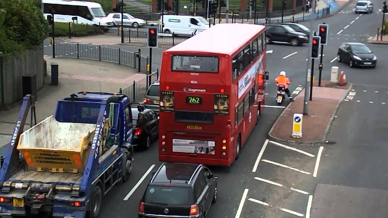Stagecoach London Route 262 (18225) Crossing A13/Prince Regent Lane ...