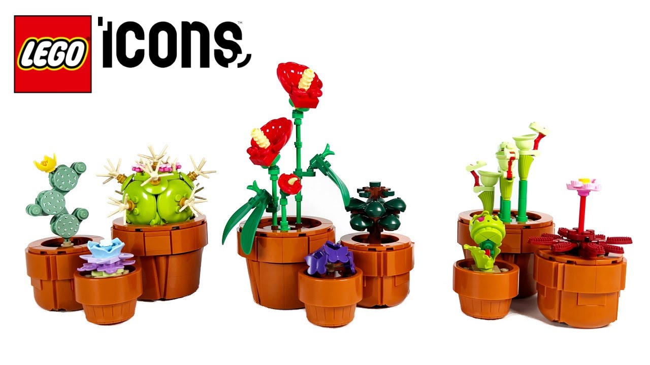LEGO® ICONS Mini Pflanzen (10329) - Speed build - YouTube