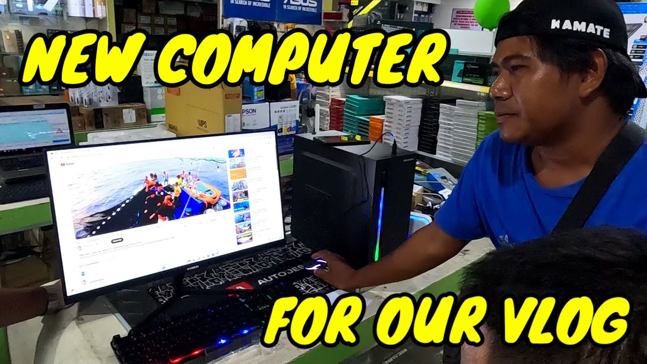 Bumili ako ng bagong computer para sa ating vlog dito sa Surigao City ...