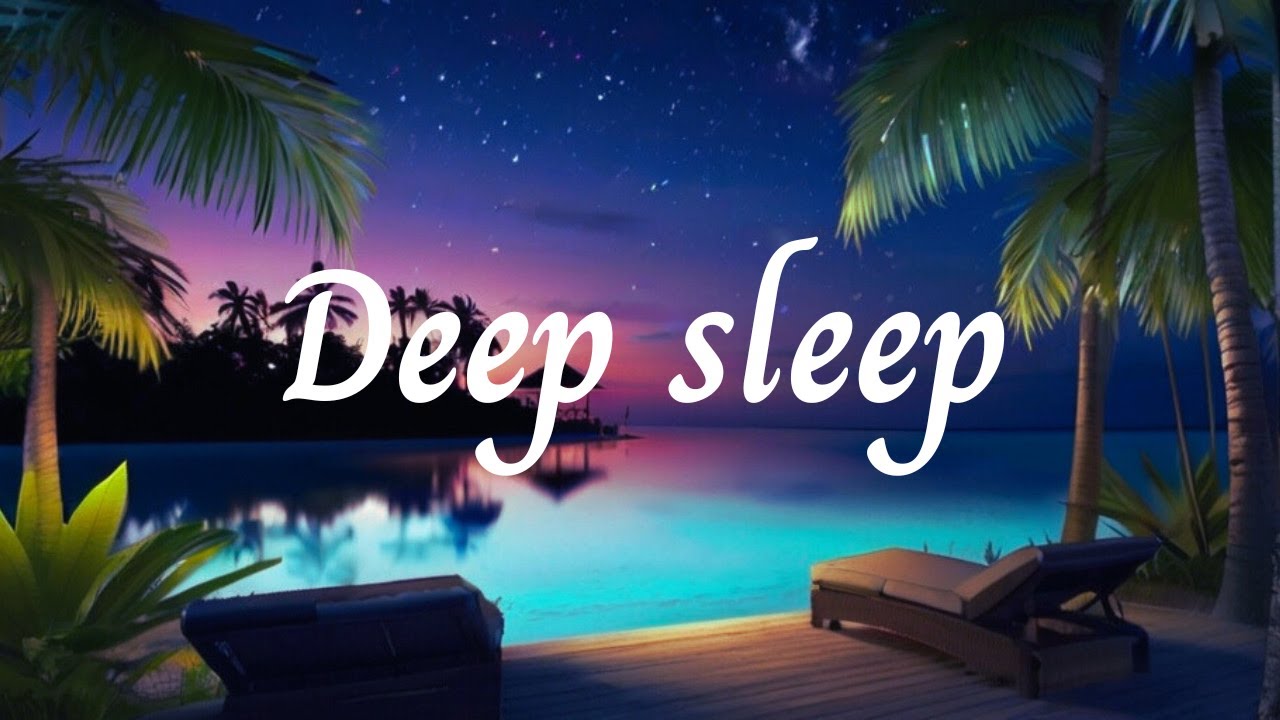 Deep sleep Music 🌙 The natural sounds of this tropical summer night ...