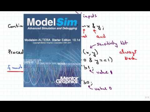 Intro to Verilog and ModelSim, Part1 - YouTube