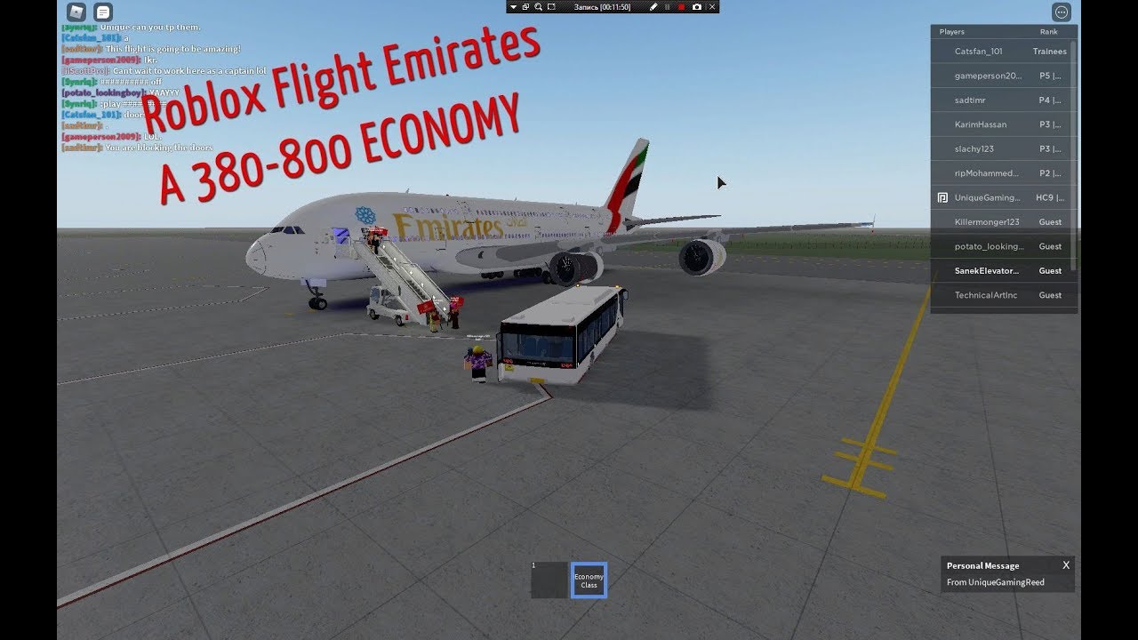 Roblox Flight Airbus a 380 800 EMIRATES ECONOMY CLASS Меня Кикнули ...
