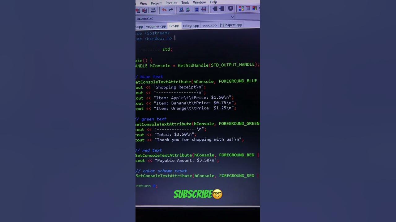 Rgb Check In C Ide Dev C Cppprogramming Codingtime Codinglife