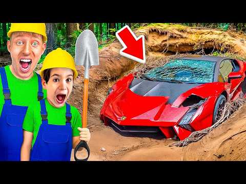WIR haben einen vergrabenen LAMBORGHINI in unseren GARTEN GEFUNDEN!😱