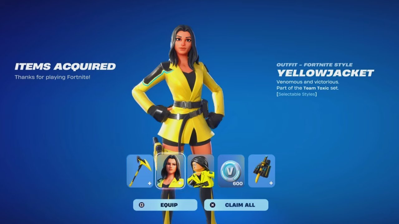How To Get The Yellowjacket Pack for FREE In Fortnite (Unlocked LEGO Yellowjacket Style) - YouTube