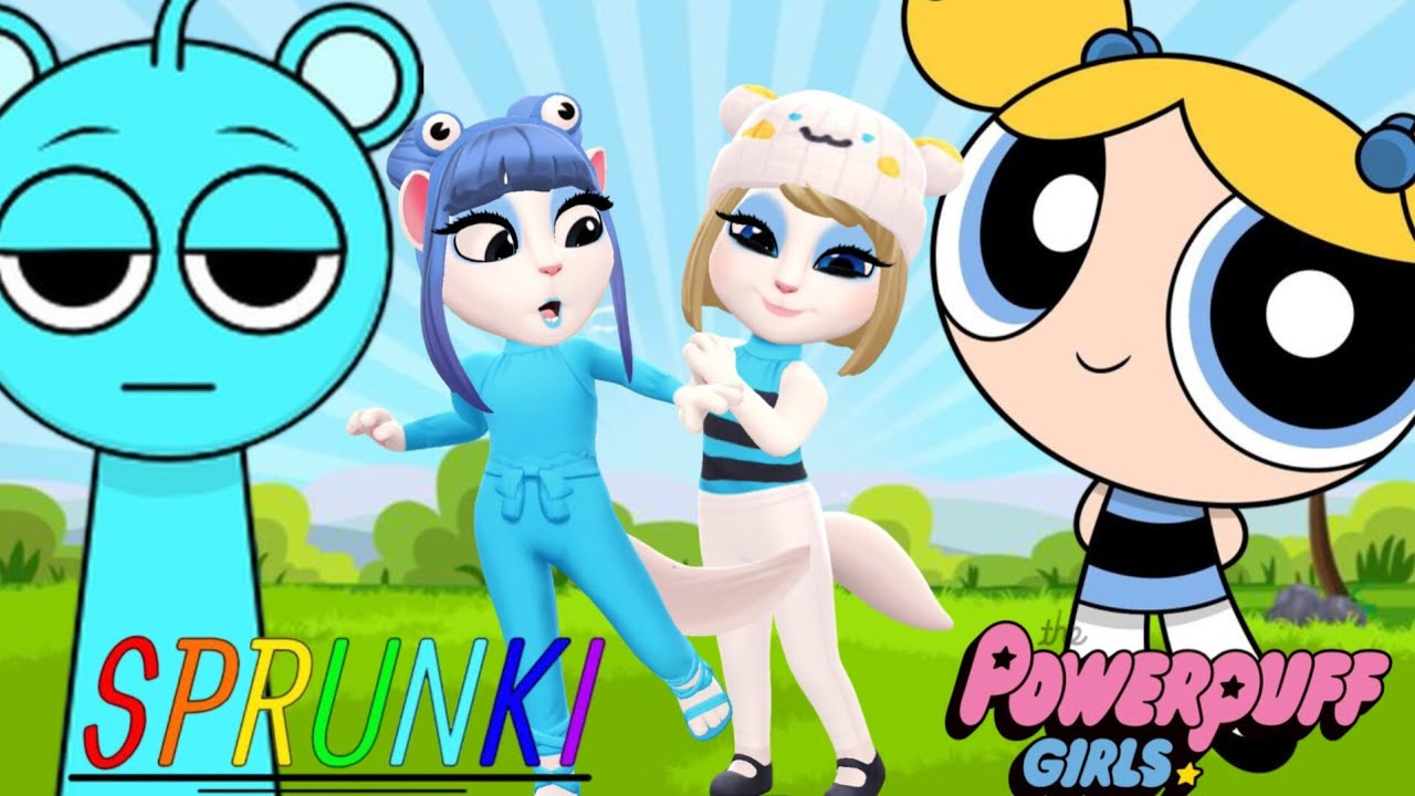 🌈 SPRUNKI POWERPUFF GIRLS ANGELA || Makeover || Cosplay! - YouTube