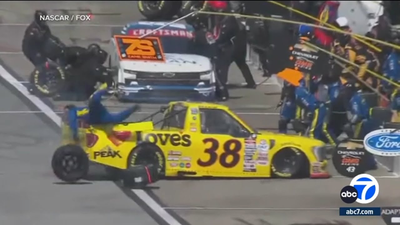 NASCAR pit crew member speaks after getting hit by race car at ...