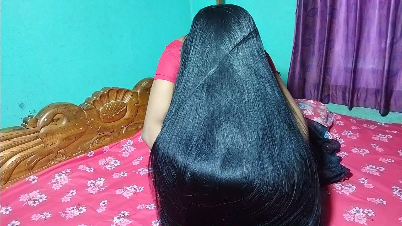 Long Hair Big Bun Open For Front Side | Gorgeous Thick Long Hair Play ...