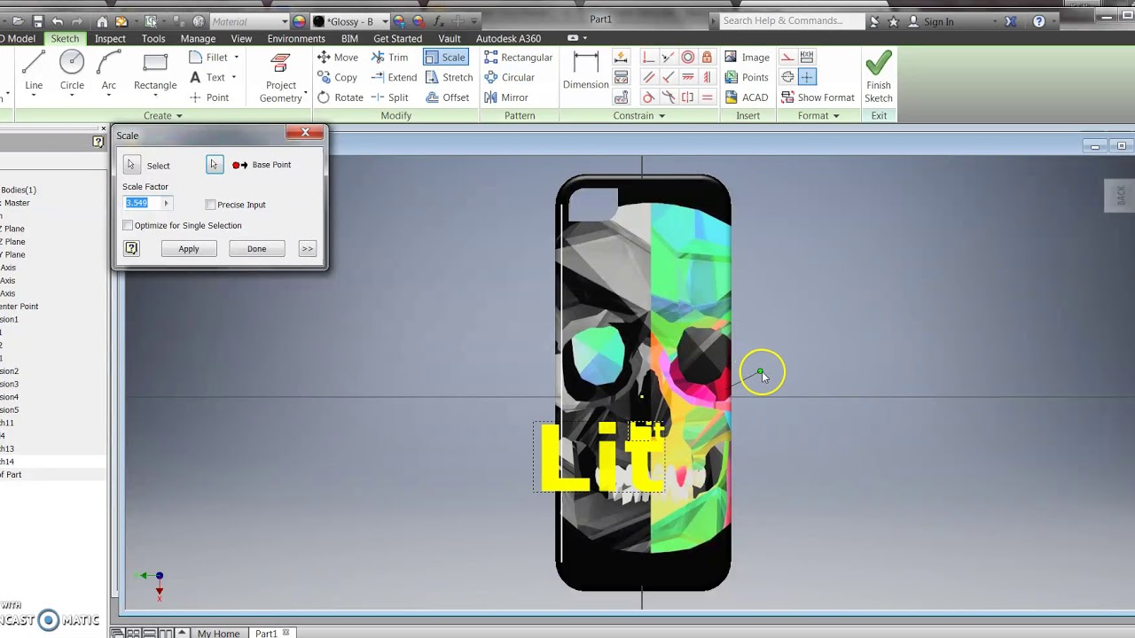 Autodesk Inventor: Adding 3D Text - YouTube