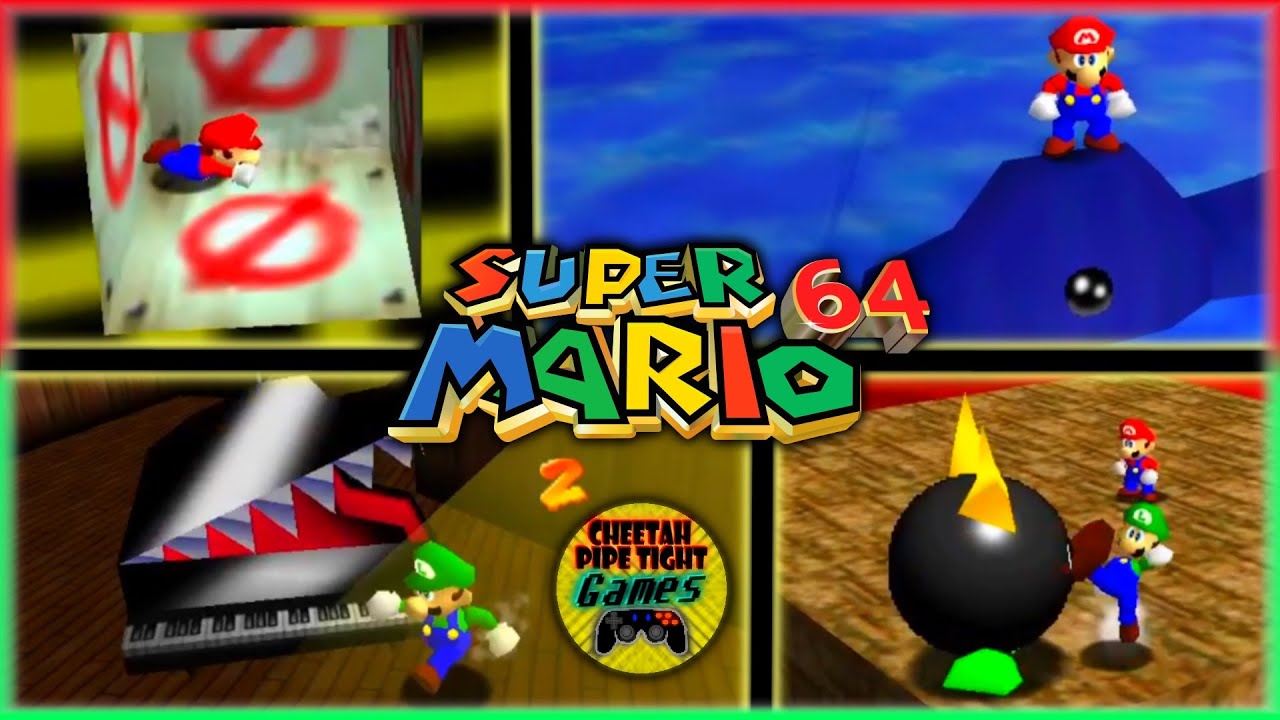 So Many Glitches! Super Mario 64 Split Screen - YouTube