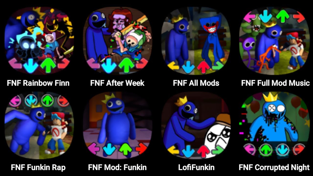 FNF Rainbow Friends Odd Friend, FNF Rainbow Finn, FNF Rap Battle, FNF ...
