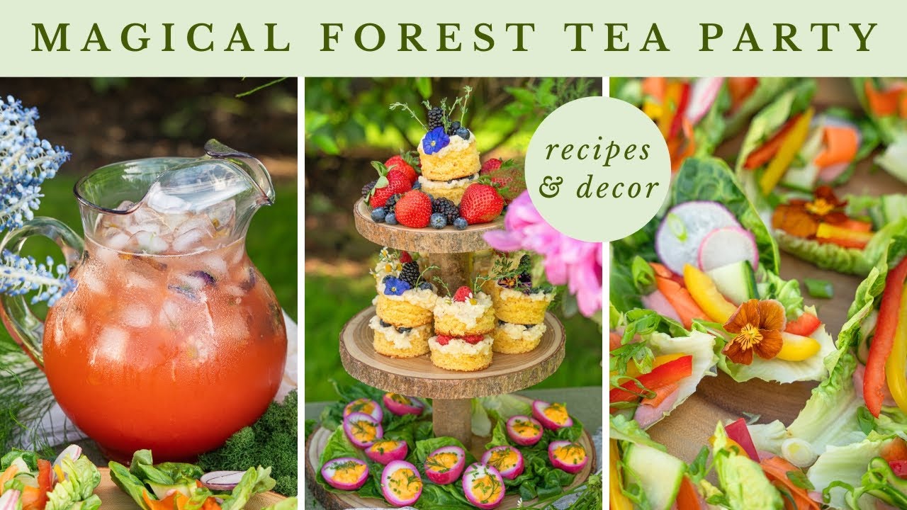 Whimsical Forest Tea Party 🫖🌸🌿 Recipes & Decor Ideas - YouTube
