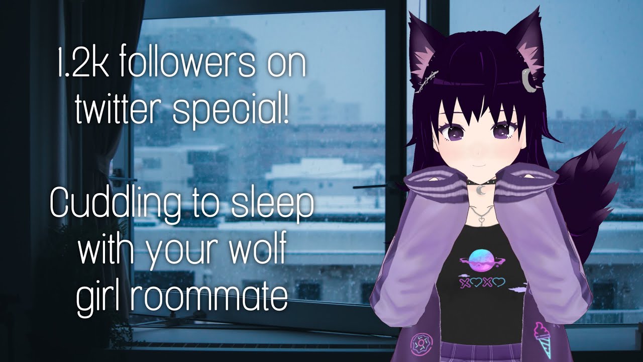 [ RP ASMR, F4A ] Cuddling to sleep with your wolf girl roommate on a ...