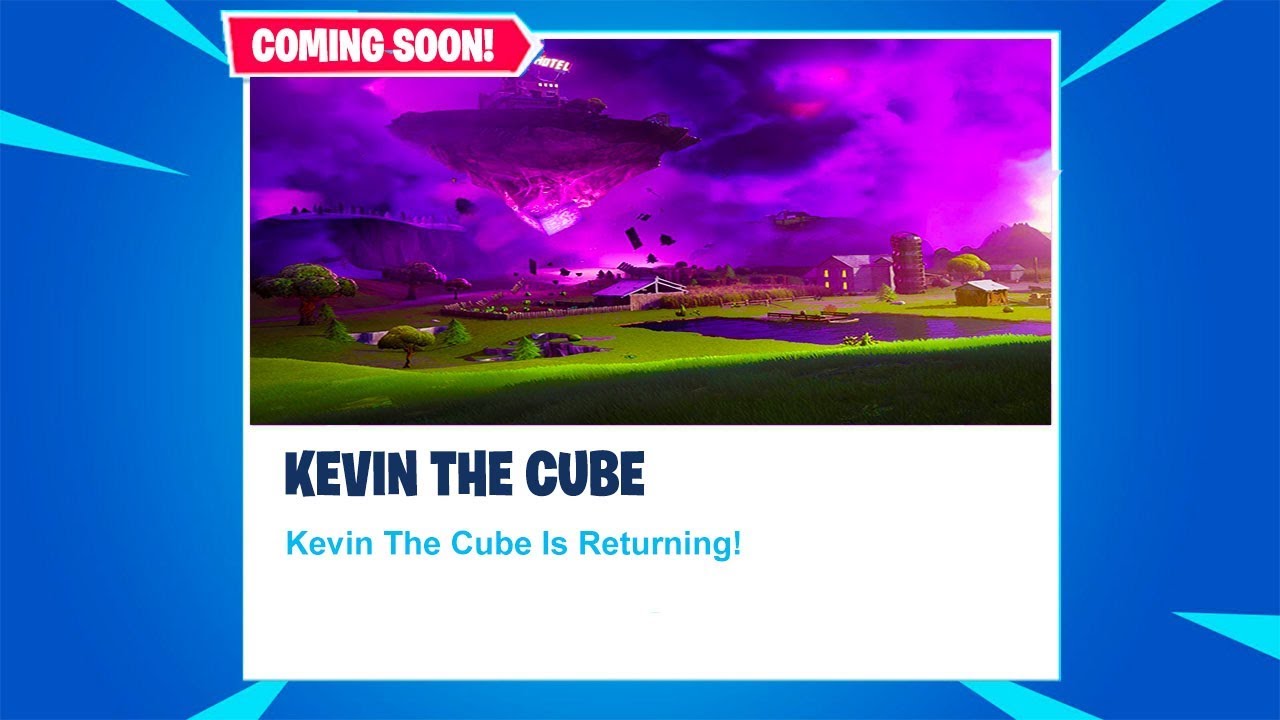 FORTNITE KEVIN THE CUBE IS RETURNING SOON! KEVIN THE CUBE IS COMING ...