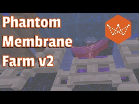 Minecraft Phantom Membrane Farm V2 Easier and Better 1.13 - YouTube