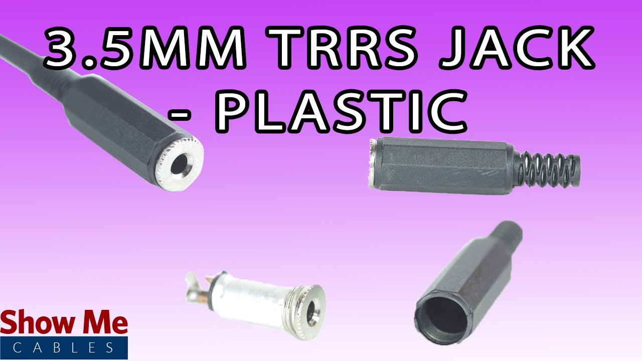 3.5mm Plastic TRRS Jack - DIY Project to Repair Your Audio Cable #947 - YouTube