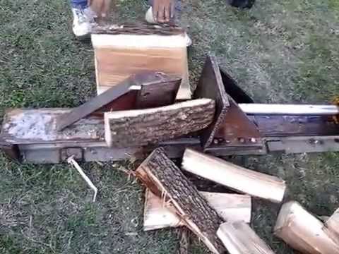 Σχιστης ξυλων Ιδιοκατασκευη Αγ.Ανδρεας part1 - YouTube