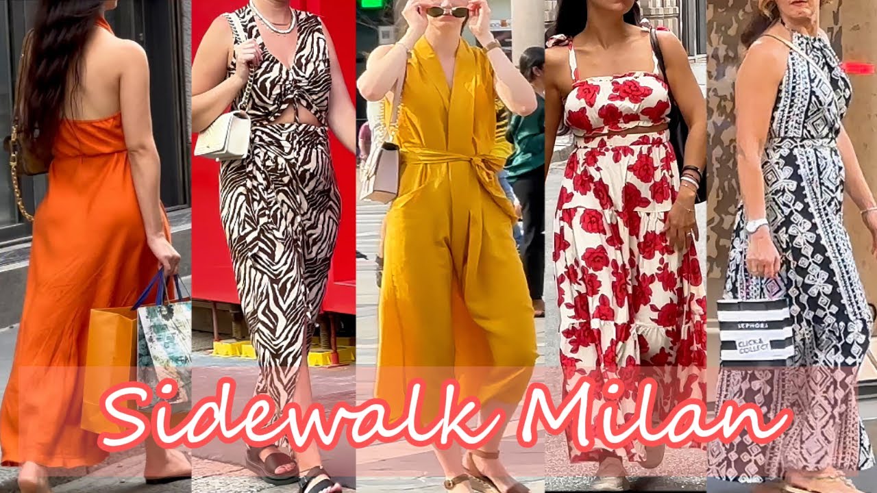 MUST HAVE ITALIAN VOGUE MAXI DRESS. | MILAN SIDEWALK FASHION - YouTube