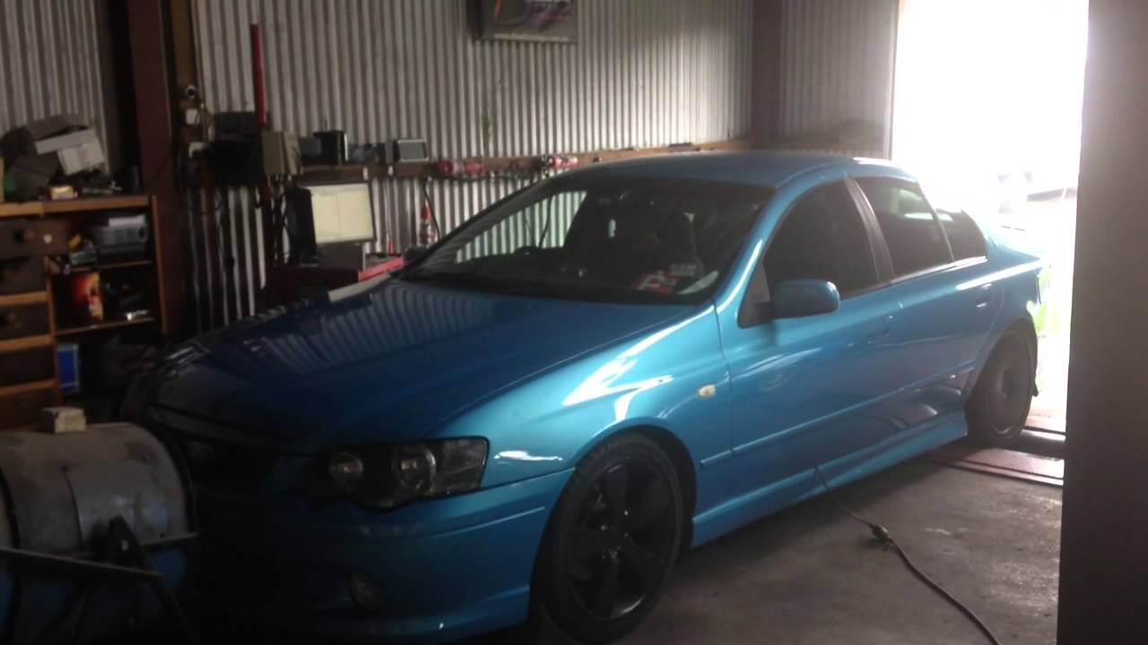 Ford Falcon 2005 xr6 NA custom dyno tuned at DMD Tuning - YouTube