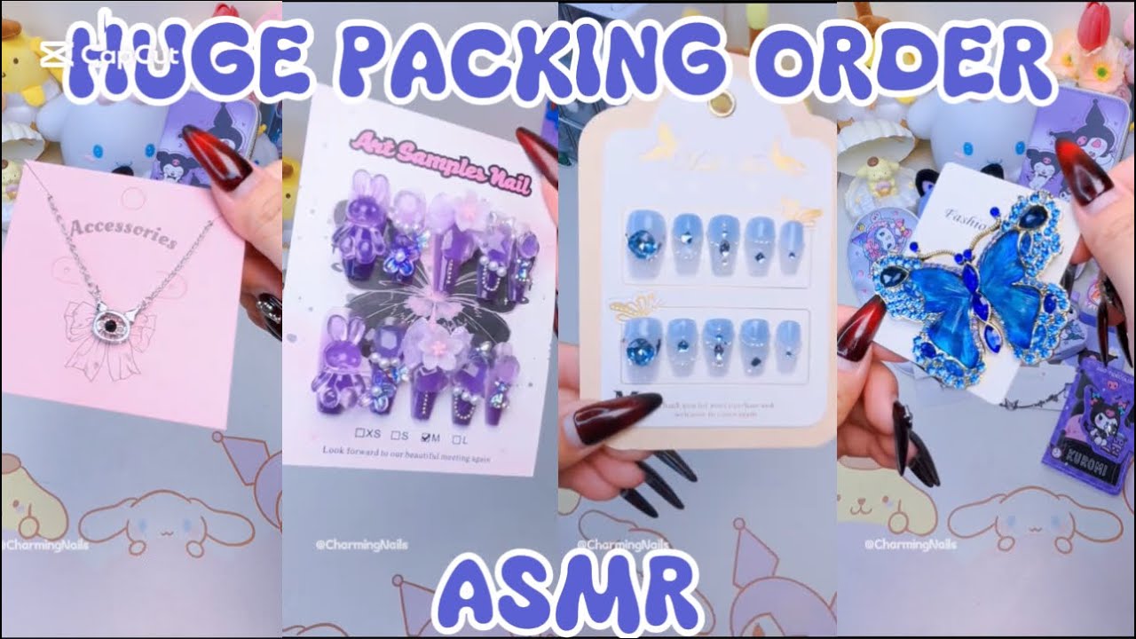 MICHELLE HUGE ASMR PACKING ORDER😻💕(ASMR)||SMALL BUSINESS - YouTube