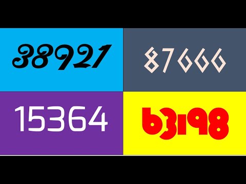 Numbers 0 to 99999 - YouTube