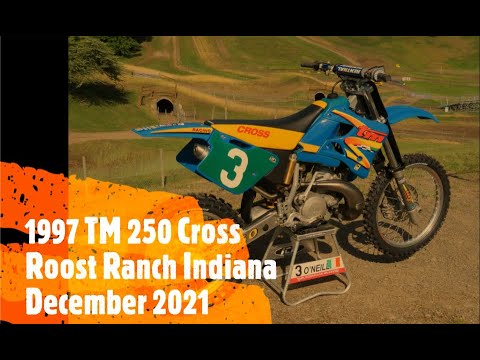 1997 TM Racing 250 Cross Roost Ranch MX Muncie IN. Vintage Super EVO MX ...
