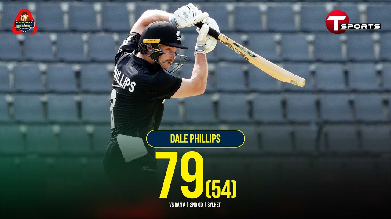 A blistering 79 off 54 balls from Dale Phillips against Bangladesh A ...