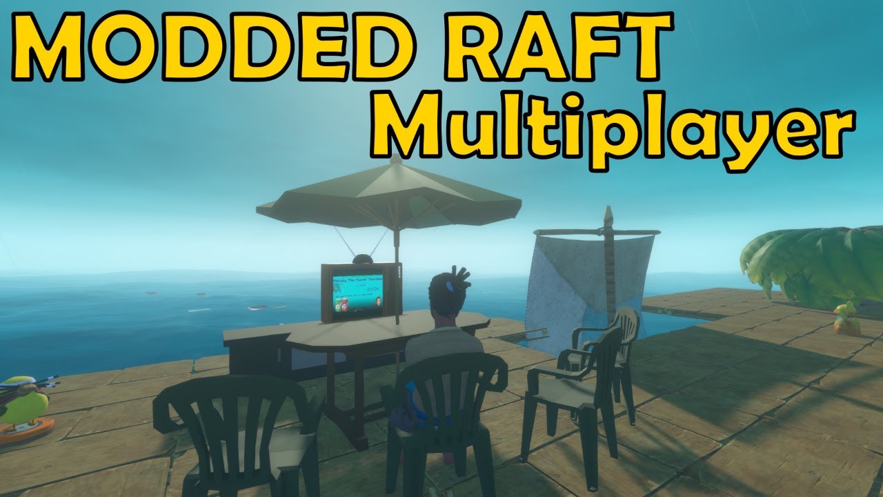 BUIDLING THE BIGGEST FULLY FURNISHED RAFT EVER WHILE SURVIVAL AT OPEN ...