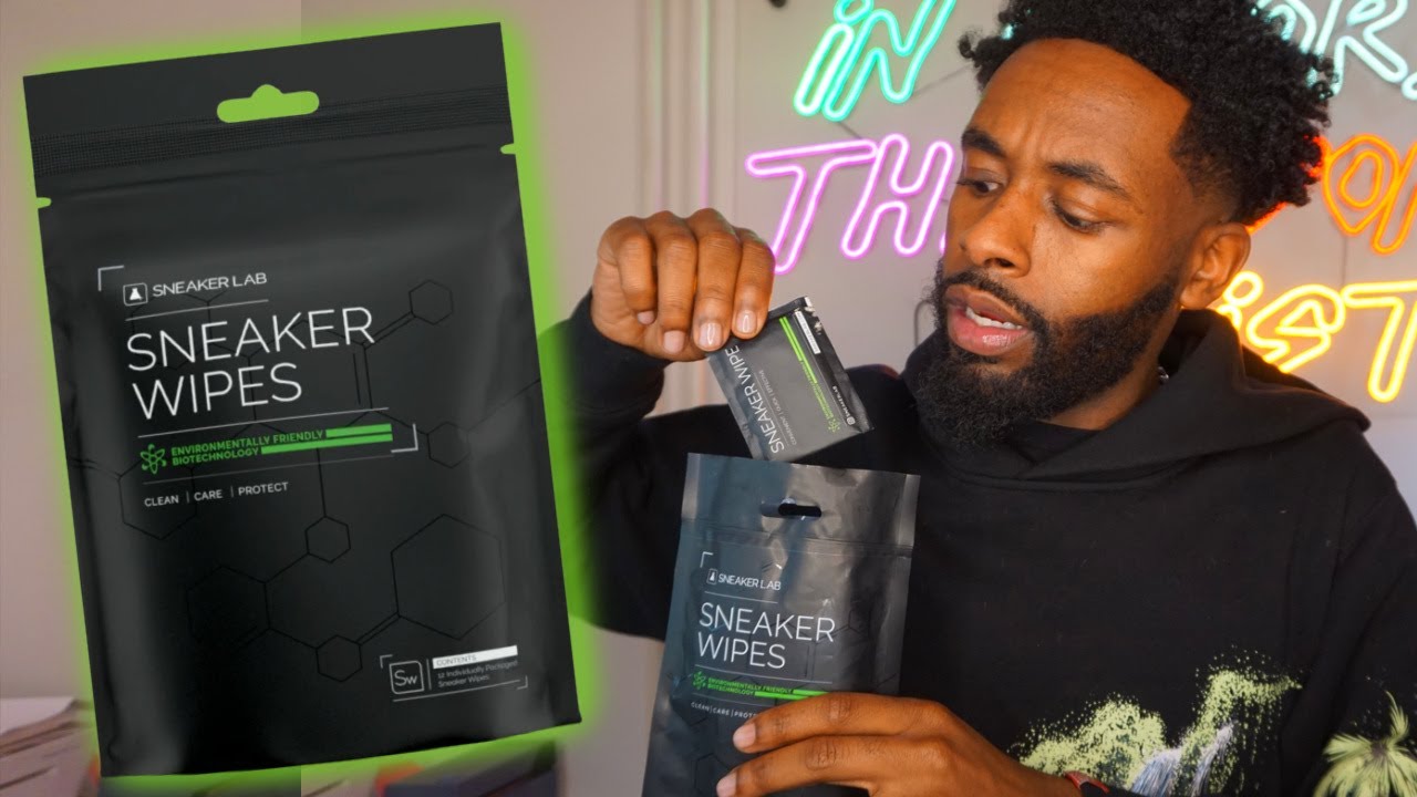How to clean shoes on the go? Sneaker Lab Sneaker Wipes Review - YouTube