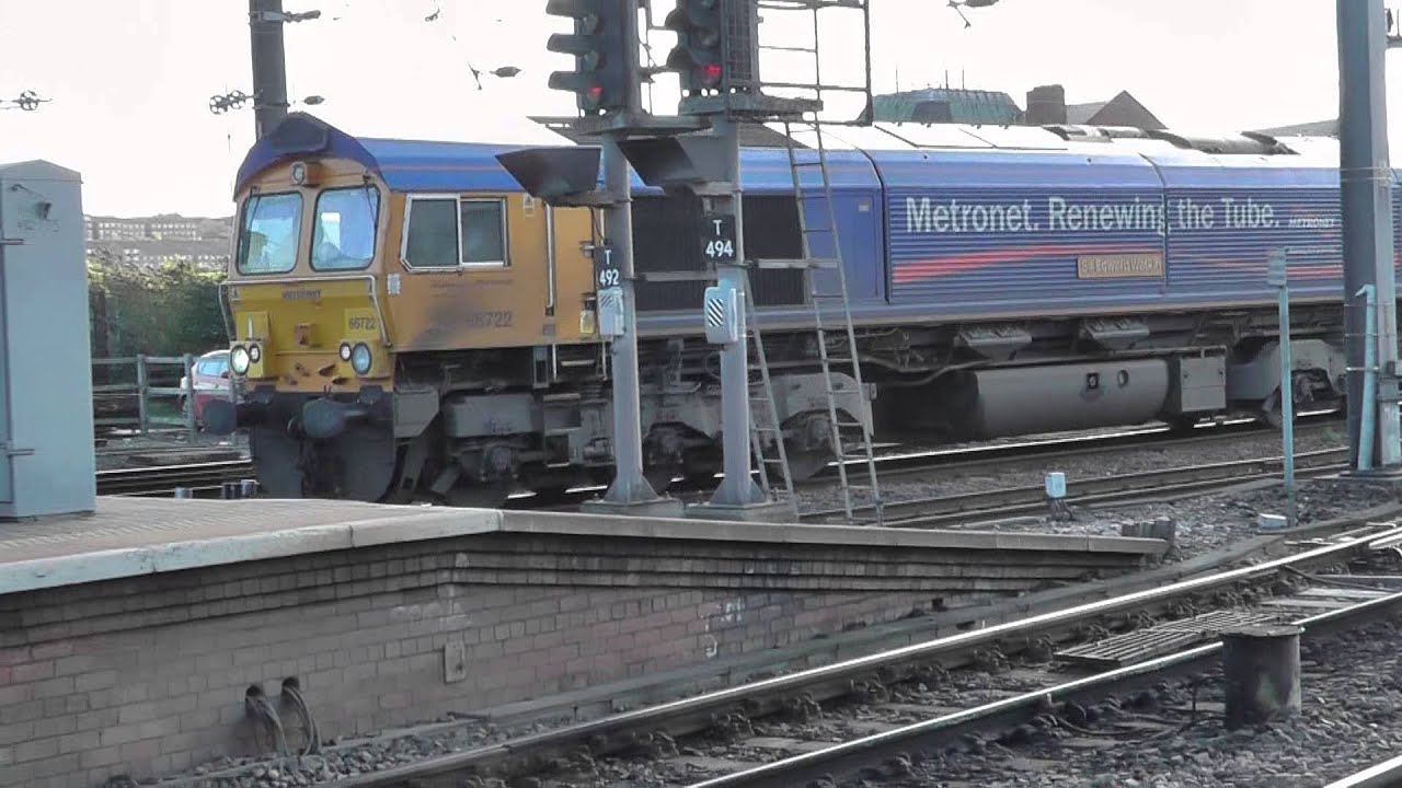 GBRF Class 66 No 66722 - Tyne Coal Terminal to Blyth Coal Train at ...