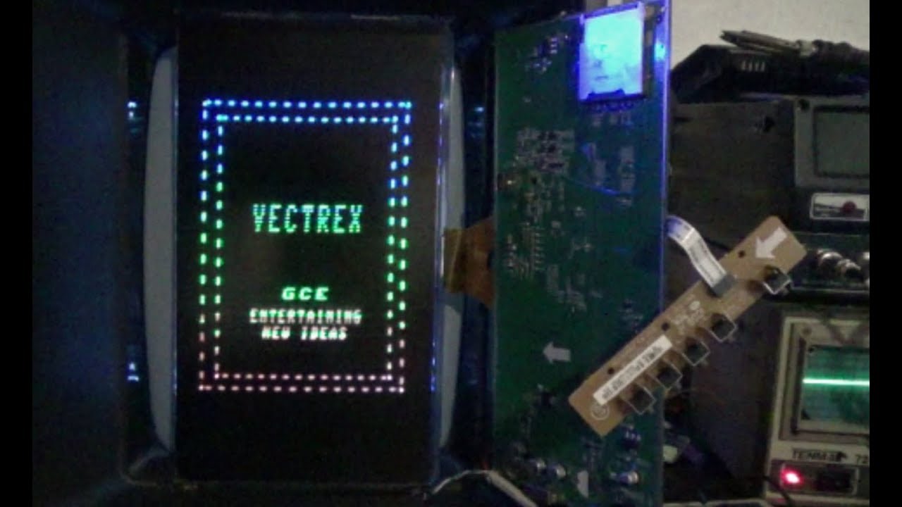 Digital color overlay for the vectrex - YouTube