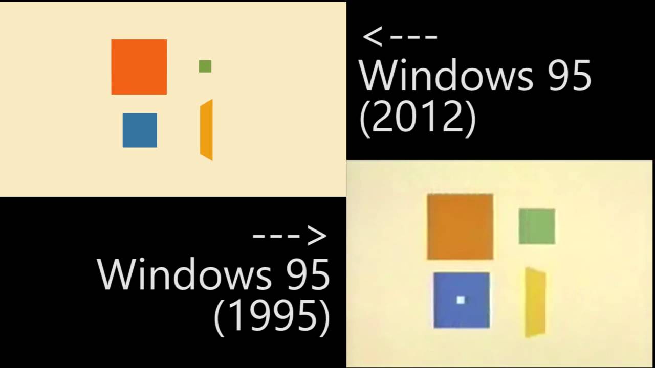 Windows 95 Commercial #1 - Comparision between 95 & 12 - YouTube