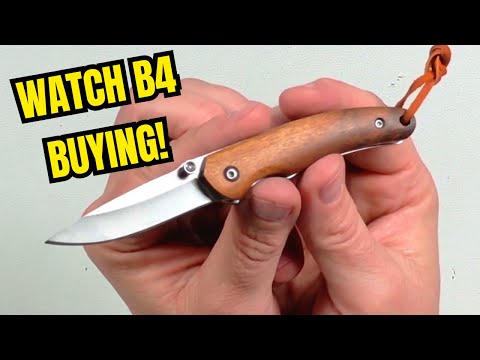 Check Out This Small Wooden Handle Pocket Knife
