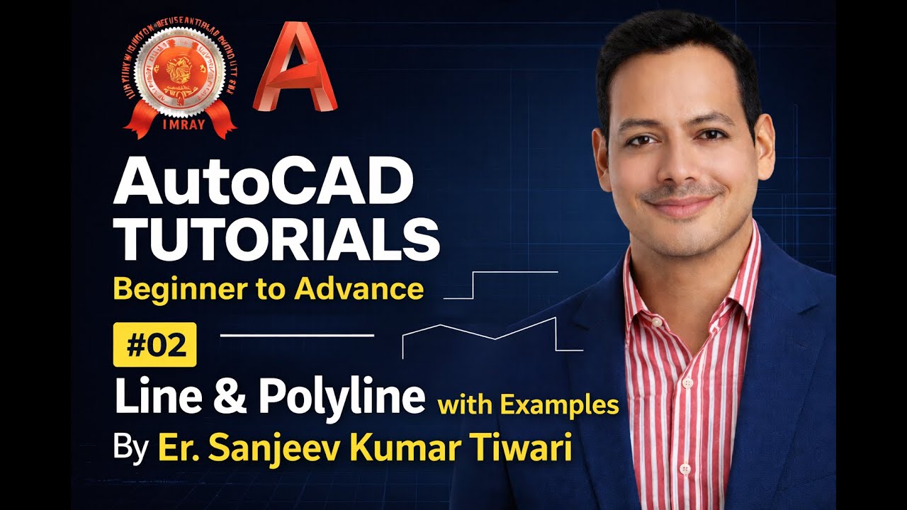 AUTOCAD BASIC TO ADVANCE TUTORIAL 2 (LINE & POLYLINE WITH EXAMPLES ...